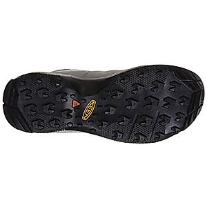 KEEN Men's Tempo Flex Mid Height Lightweight Waterproof Hiking Boot, Drizzle/Black, 12