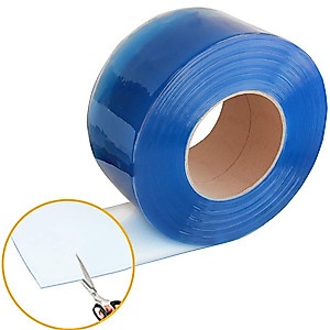 VIZ-PRO Freezer PVC Curtain Strip for Walk in Freezers, Coolers & Warehouse Doors, 164' Length x 8" Width x 0.08" Thick