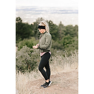 Maven Thread Women's No-Slip Sweat-Wicking Headband for Exercise and Yoga, 4-Pack (Black Basics)