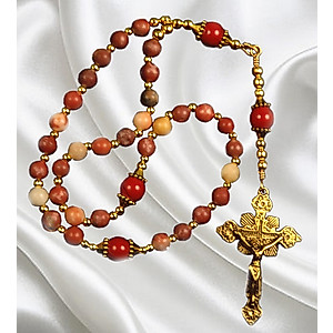 Greek Eastern Orthodox Rosary Red Italian Onyx Chotki Komboskini Handmade Prayer Beads Gift