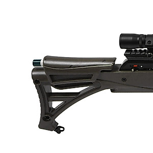 Rocky Mountain RM-405 Hunting Crossbow Kit - Includes 3x100 Grain Field Points & Bolts, 4x32 Scope, Quick-detach 3 Crossbolt Side Quiver, Rope Cocker, Rail Lubricant