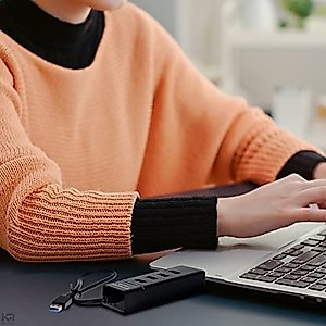 USB Hub 3.0 Extra USB Ports for Laptops - PC USB Extension Cable 4 Multiple USB Port for Laptop USB Port Expander USB Adapter - Computer Networking Hubs Gaming Accessories 3.0 Flash Drive Adapter