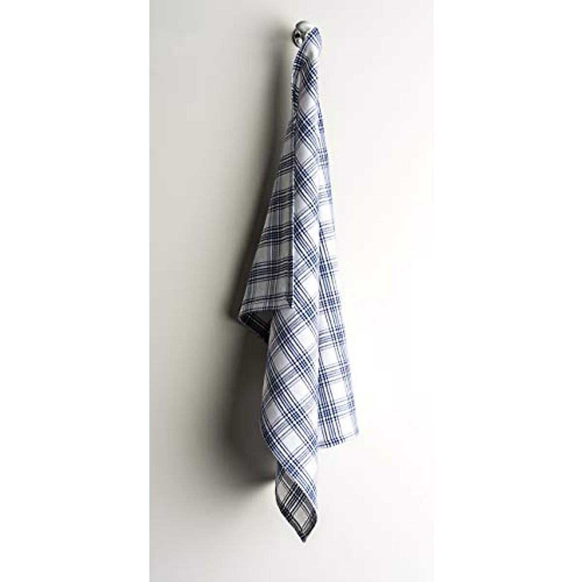 Calicot Dish Cloth 100% Cotton 20 Inch x 27.5 Inch Quick Qrying Kitchen Towel Easter for Hotel Quality, Dining, Kitchen, Parties & Tea (Blue Checks)