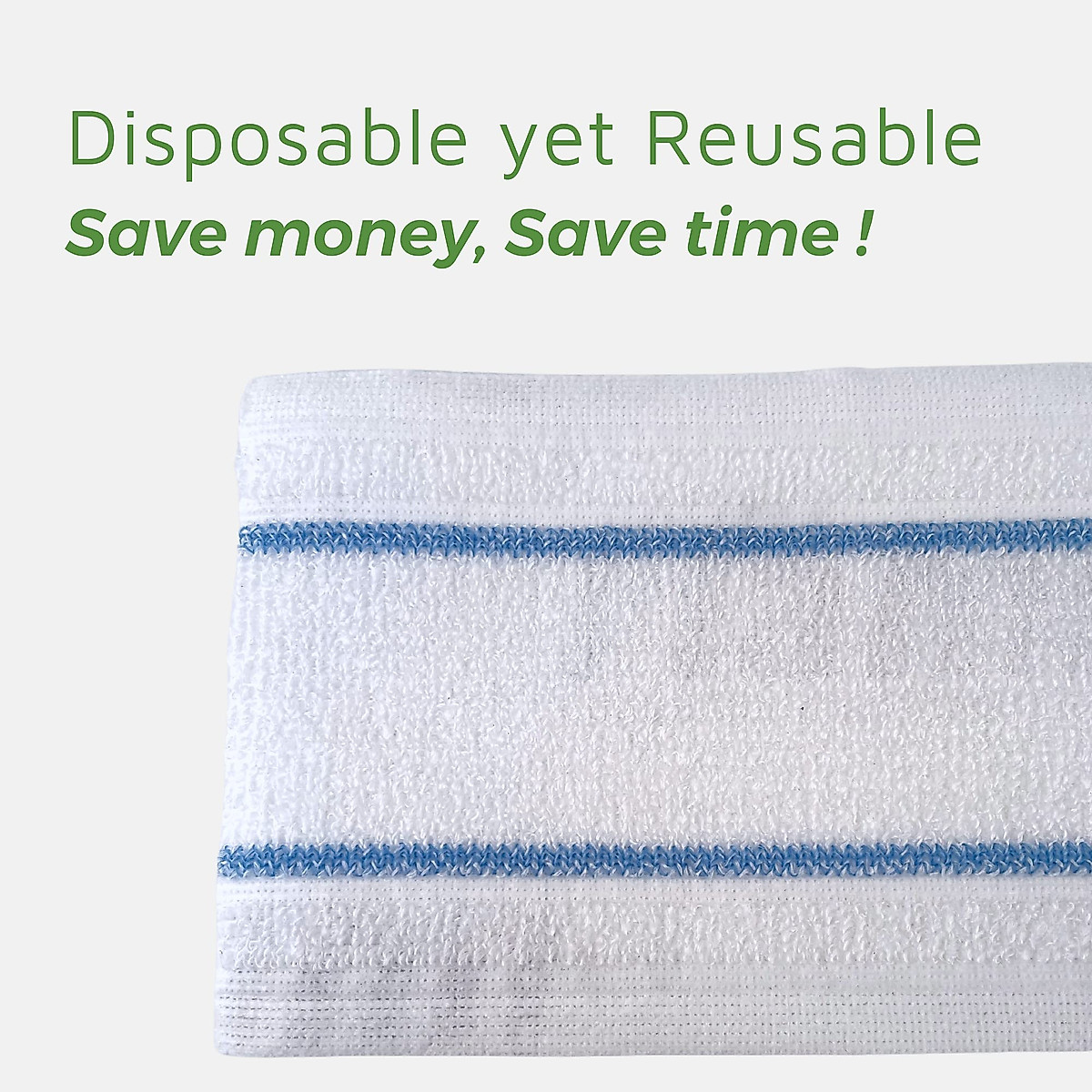 Flammi Semi-Disposable Microfiber Mop Pads Compatible with Shark S1000 S1000A S3250 S3251 S3101 SK410 SK435CO SK460 SK140 SK141, 30 Pack