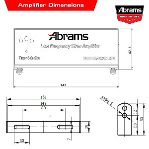 Abrams Tornado Low Frequency Siren Intersection Clearing System (add-on to any 100-200 watt siren system) SWAT Fire Truck EMS ATV POV Police Car Siren Speaker System Powerful Low Vibration Tone