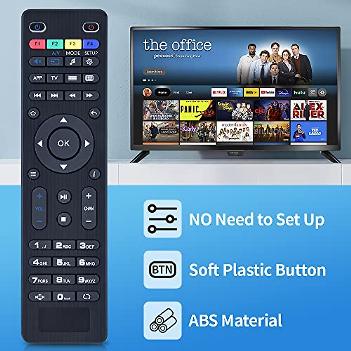 Replacement Remote Control for MAG IPTV Set-Top OTT TV Box Mag 250 254 255 256 257 261 270 275 349 350 351 352 MAG322W1 MAG254W1 etc