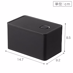 YAMAZAKI Home Tower - Polypropylene - 700Ml,Black