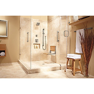 Moen 90 Degree Brushed Nickel Modern Eco-Performance Handshower Handheld Shower with 30-Inch Slide Bar and 69-Inch Metal Hose, S3879EPBN