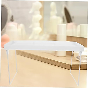 Garneck Multi-Functional Storage Holder White Pp Storage Stand Makeup Organizers Tabletop Storage Shelf