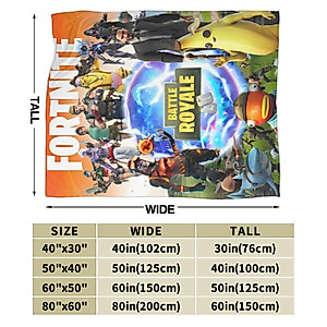 Game Blanket Cartoon Throw Blanket Ultra-Soft Blanket for Couch Bed Living Room Bedroom Car 50"X40"