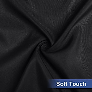 homing Rectangle Table Cloth Cover, Waterproof Polyester Elastic Fitted Tablecloth, Fits for 6 Foot Folding Tables, Washable Table Protector for Picnic, Camping, Outdoor (Black, 30" x 72")