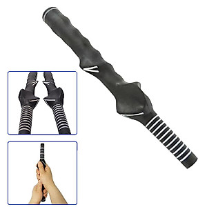 traderplus 2-Pack Right-Handed Golf Swing Training Grip Trainer, Black