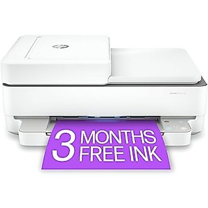 HP Envy 6455e Wireless Color All-in-One Printer with 6 Months Free Ink (223R1A) (Renewed Premium), white
