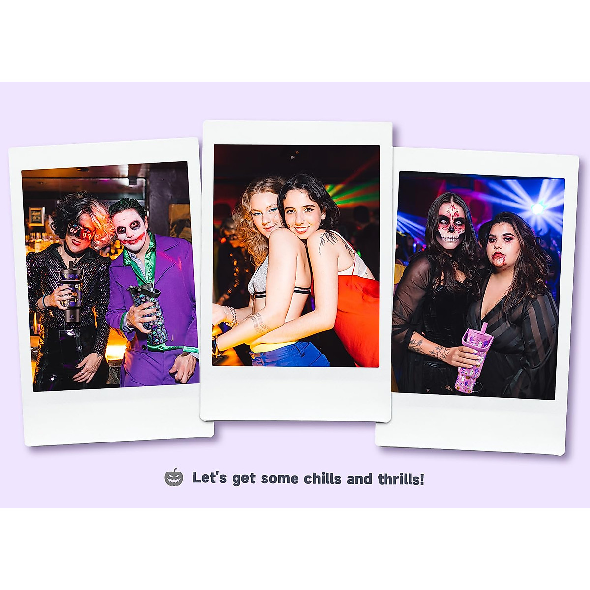 Meoky 40 oz Halloween Tumbler with Handle and Straw, Insulated Water Bottle, Stainless Steel Travel Mug, Keeps Cold for 34 Hours, Fits in Car Cup Holder (Spooky Pumpkin)