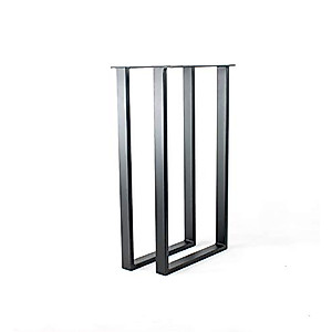 Powdercoated Tube Steel Bar Legs Set of Two-Choose Your Height and Width