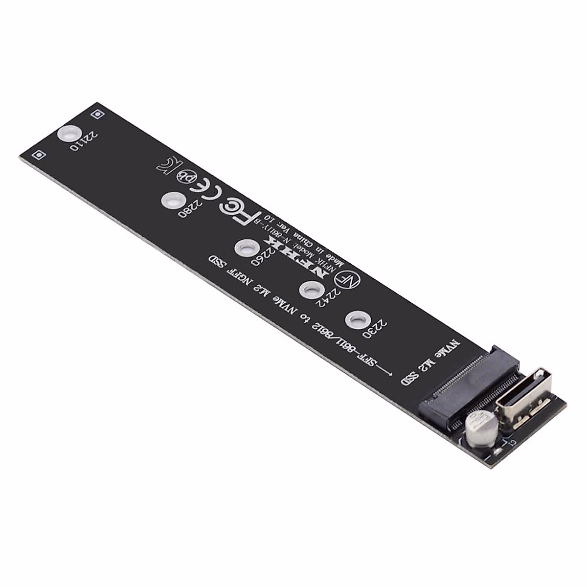 Chenyang M.2 to SFF-8611 Adapter,Oculink SFF-8612 SFF-8611 to NVME PCIe SSD M-Key 2280 22110mm Adapter for Mainboard