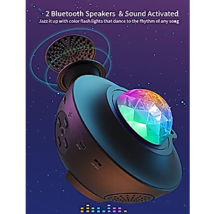 Galaxy Projector Star Projector with Remote/Smart APP Control&Voice Control&Music Speaker&Timer,Starry Sky Night Light Projector for Kids Adults Bedroom/Party/Valentine's Day/Holiday Decoration