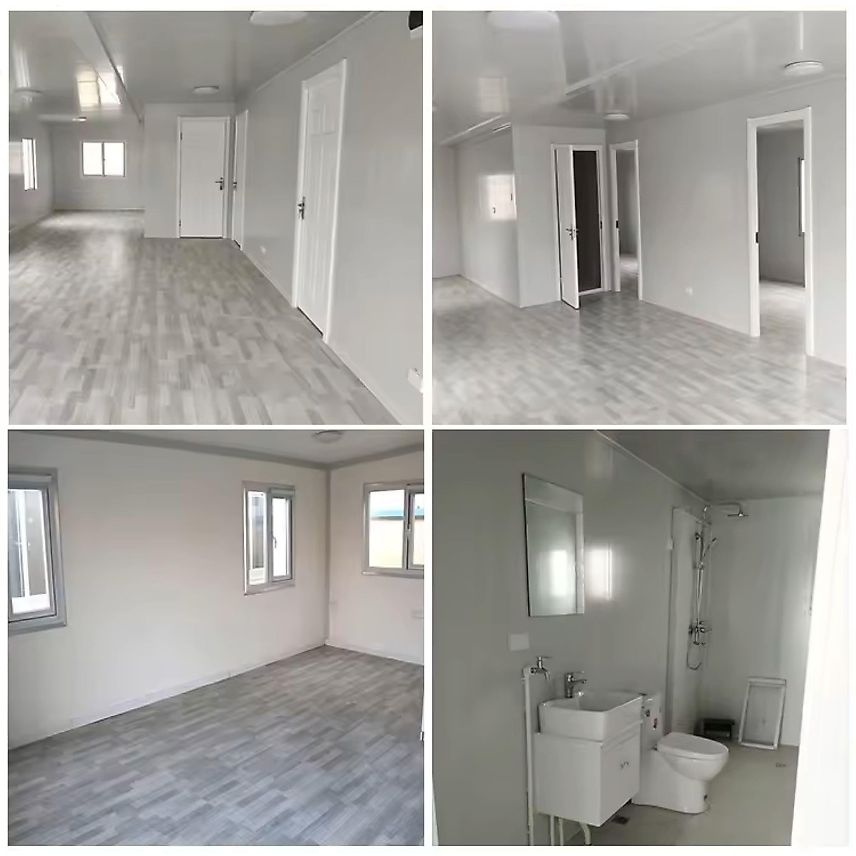 Weather Proof, Wind Resistant, Anti corrision Tiny Expandable Prefab House to Live in 1 Bathroom, 3 Bedooms & 1 Kitchen- for Small Family 20 FT 3 in 1 Tiny Backyard House