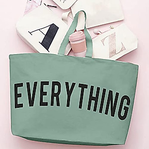 LLYLIU Canvas Tote Bag - Extra Large Shopping Beach Totes Bags Reusable Big Grocery Bag 28" x 8" x 16"