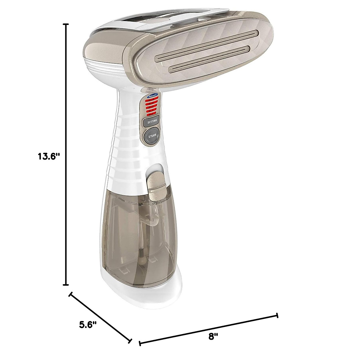 Conair Handheld Garment Steamer for Clothes, Turbo ExtremeSteam 1875W, Portable Handheld Design, Strong Penetrating Steam