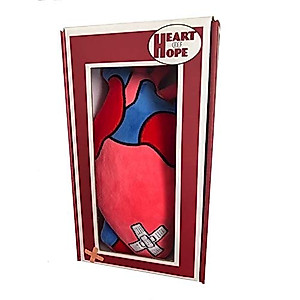 Zymise TANGDIAABBCC Heart of Hope - Stuffed Plush Anatomical Heart Pillow
