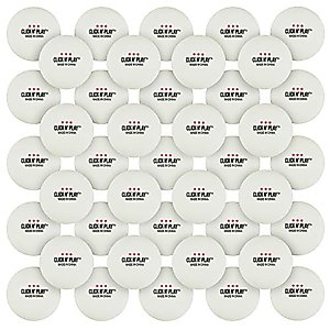 Click N' Play 3 Star Ping Pong Balls White, Premium Advanced Training Tournament Grade Ping Pong Balls Bulk, Table Tennis Balls for Beer Pong, Table Tennis Tournaments & Recreational Play, Pack of 50