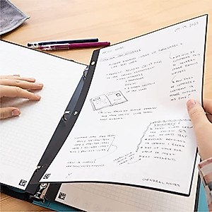 Rocketbook Filler Paper Variety Pack | Lined Wide Ruled, Dot Grid, Graph Reusable Notebook Paper (8.5" x 11") | Scannable Binder Paper | 18 Double Sided Sheets, Pen, and Cloth White