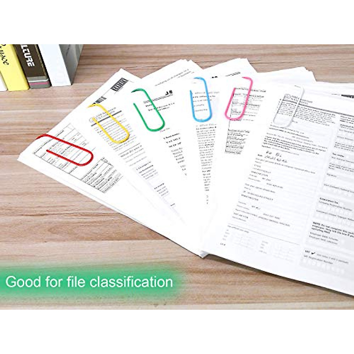 Super Large Paperclips Colored Jumbo - Coideal 30 Pack 4 Inch XL Mega Paper Clips Holder Vinyl Coated Assorted Color, Multicolored Giant Big Sheet Holder for Files, Office Supply (10 cm)