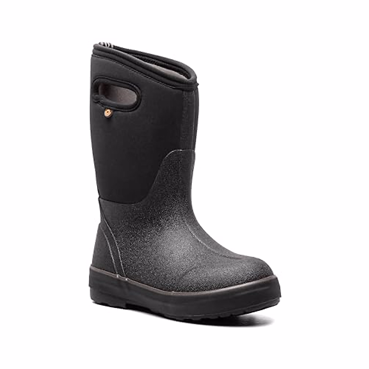 BOGS Classic II Wide Solid Snow Boot, Black Multi, 10 US Unisex Little Kid