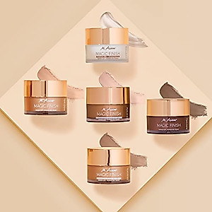 M. Asam Magic Finish Make-up Mousse – 4in1 Primer, Foundation, Concealer & Powder with buildable coverage, adapts to light & medium skin tones, leaves skin looking flawless, 1.01 Fl Oz