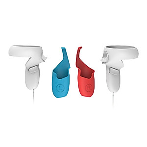 Touch controller gamepad cover Oculus Quest, Quest 2 or Rift S non-slip gamepad cover (left red right blue)