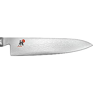 Miyabi Kaizen Chef's Knife, Medium, Black with Red Accent