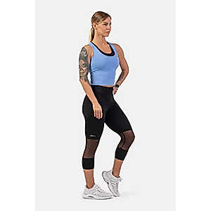 NEBBIA High-Waist ¾ Length Sporty Leggings 406 Black
