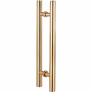 Barn Door Pull Handle, Entry Door Handle Pull Gold, 24 31.5 39.4 47.2 59 inch Modern Steel Push Pull Door Handles with Fittings for Shower Glass Door/Sliding Barn Door/Interior Exterior Door ( Color :