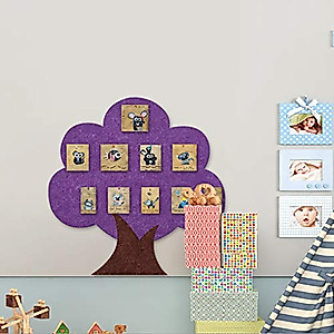 Lucky Tree Felt Board, Message Board Wall Sticker, Cork Board Photo Wall, Kindergarten Background Board, Bulletin Board DIY