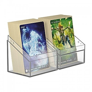 Ultimate Guard Boulder 80+, Deck Case for 80 Double-Sleeved TCG Cards, Clear, Secure & Durable Storage for Trading Card Games, Soft-Touch Finish