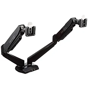 アイ・オー・データ I-O Data DA-ARMD4 Monitor Arm (Dual), GigaCrysta VESA Standard, USB Port, Audio Terminal, Japanese Manufacturer