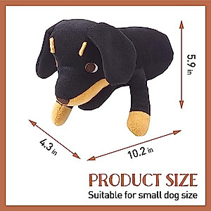 BONBI ALCON Animal Mitten Love Dog Dachshund, Plush Dog Chew Toy, with Whistle