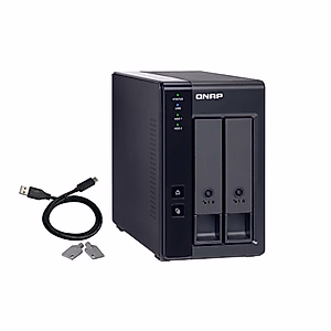 QNAP TR-002 2 Bay Desktop NAS Expansion - Optional Use as a Direct-Attached Storage Device