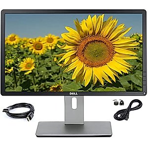 Dell P2214HB Full HD 22 inch LED Backlit Monitor, VGA, Display Port, DVI, 16.7 Million Colors, 178 Degree Viewing Angle, Upto 76/60 Hz Horizontal and Vertical Refresh Rate (Renewed)