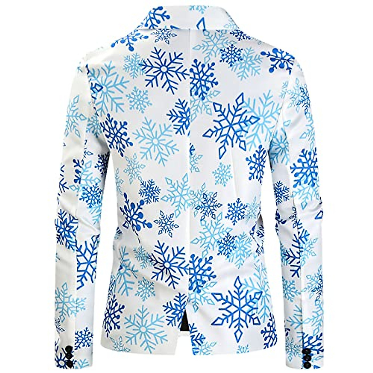 Stylish Christmas Suits for Men - Santa Claus Costumes, One Button Ugly Christmas Jacket & Blazer for Party, Prom, Wedding