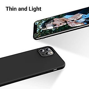 OTOFLY Compatible with iPhone 12 Pro Max Case 6.7 inch(2020),[Silky and Soft Touch Series] Premium Soft Liquid Silicone Rubber Full-Body Protective Bumper Case for iPhone 12 Pro Max (Black)