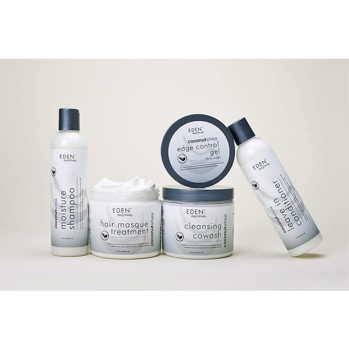 EDEN BodyWorks Coconut Shea Leave-In Conditioner | 8 oz | Moisturize, Define Curls, Add Shine - Packaging May Vary