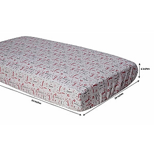 Bacati Muslin 2 Piece Crib Sheets, Basketball/Orange/Grey