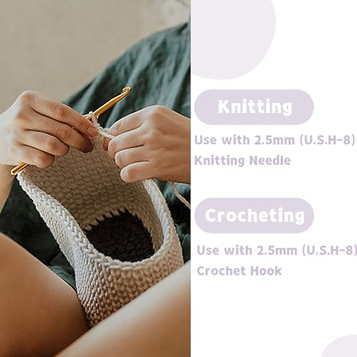 328 Yards Yarn for Crocheting,250g/8.81oz Pink Crochet Yarn,Soft Yarn for Crocheting Knitting with Stitch Markers,Blunt Needles Chunky Thick Cotton Nylon Blend Yarn for Crocheting Beginner