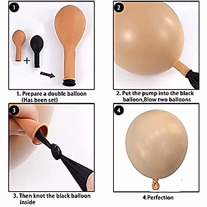 Blush Balloons Garland Arch Kit, UniStylar Double Stuffed Nude Retro Pink Gold White Latex Balloons Confetti Balloons for Women Girls Baby Shower Wedding Birthday Party Decorations