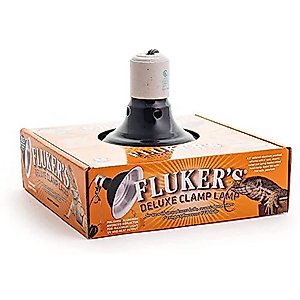 Fluker's Repta-Clamp Lamp with Switch Black 8.5in - Includes Attached DBDPet Pro-Tip Guide
