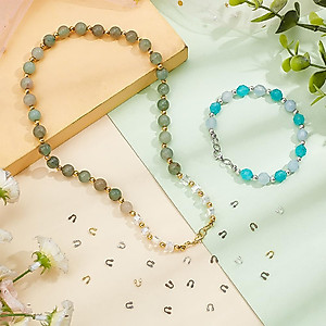 PandaHall Elite 540 Pcs 6 Colors Brass Wire Guardian Wire Cable Protector U Shape Wire Guard Loops for Earring Bracelet Jewelry Making