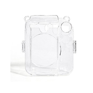 Kimyoaee Mini12 Clear Case Bundle Set for Fujifilm Instax Mini 12 Instant Camera Accessories with Films Pocket Picture Holder, Sticker Decal, Adjustable Shoulder Strap