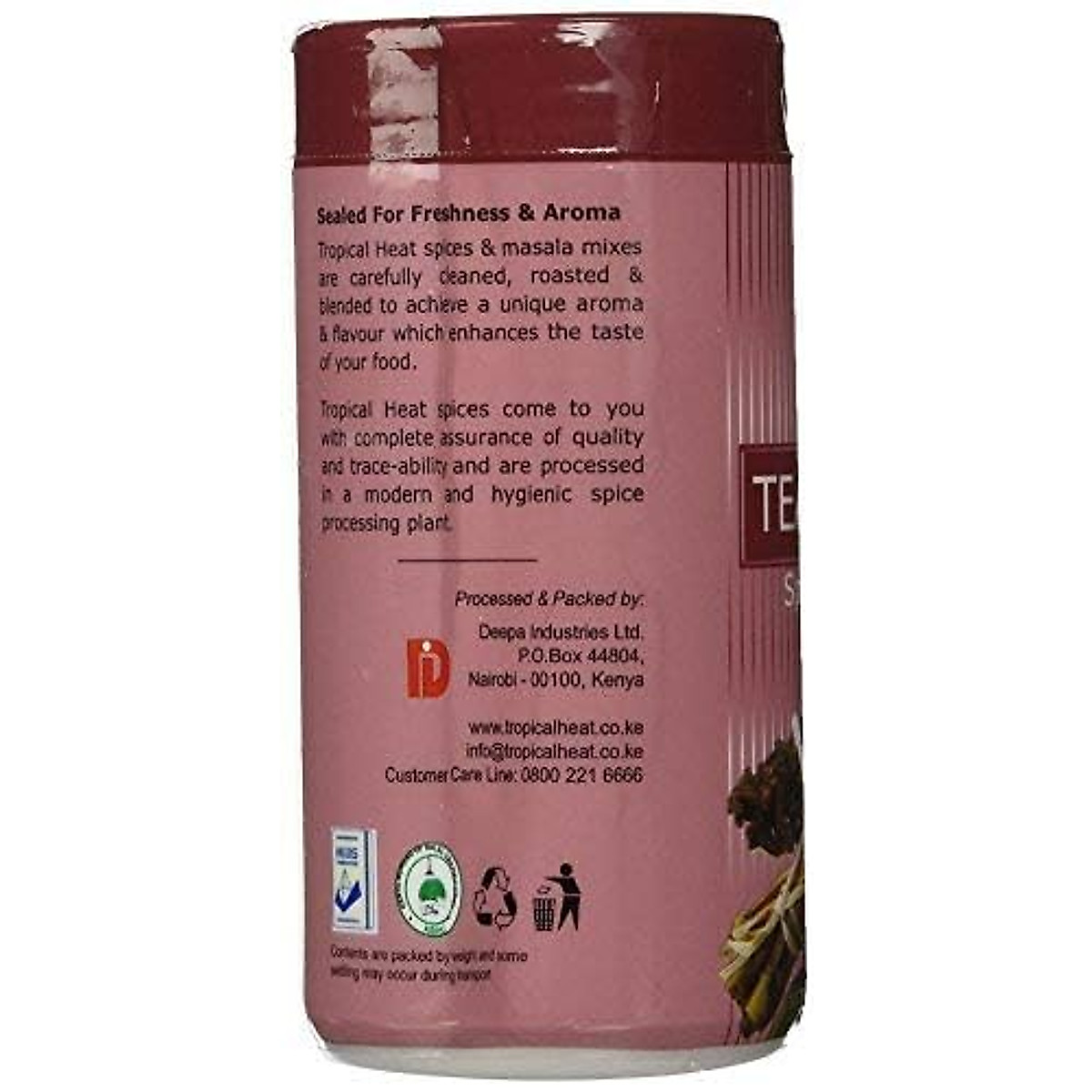 Tropical Heat Kenyan Tea Masala,3.53oz, 1pack